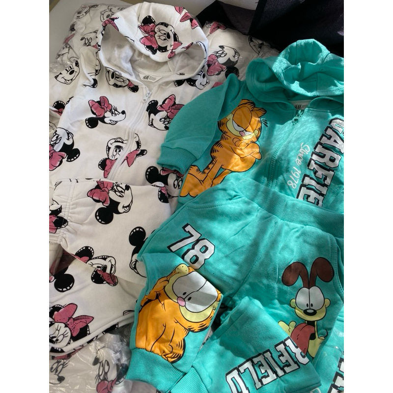 Minnie Mouse & Garfield Tracksuit | Shopee Philippines