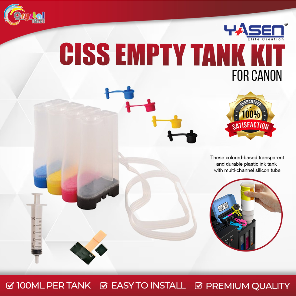 CISS Kit Empty Tank 4 Colors Replacement Ink Tank Universal CISS ...