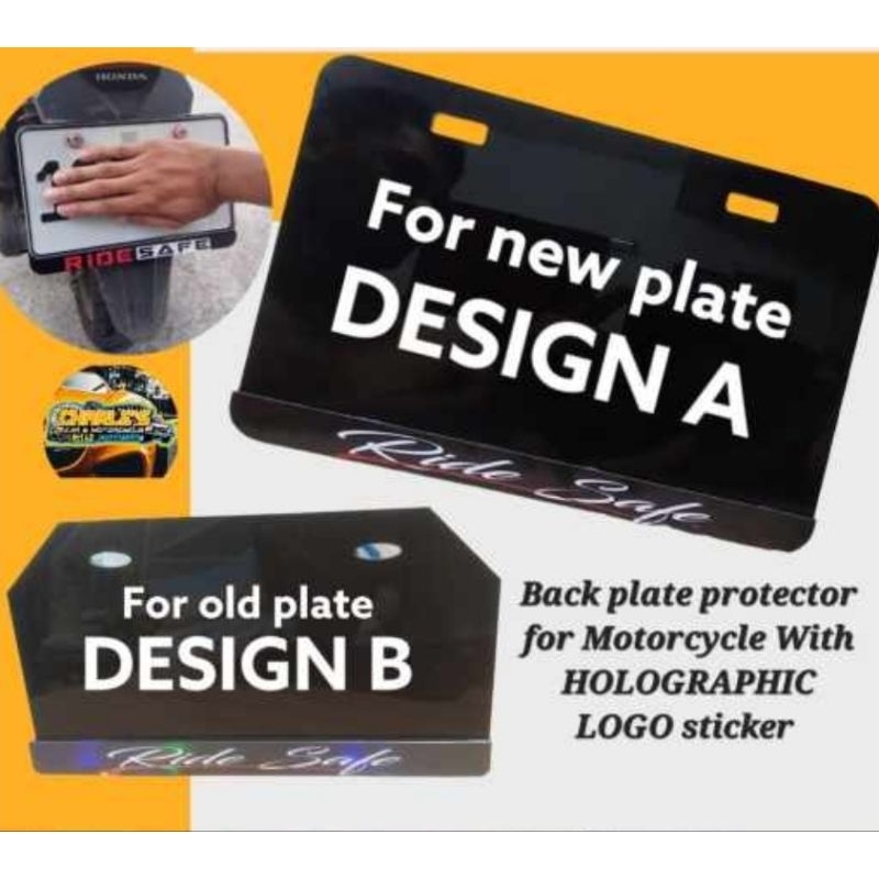 BACK PLATE ACRYLICS /MOTORCYCLE (FOR NEW PLATE ONLY) | Shopee Philippines