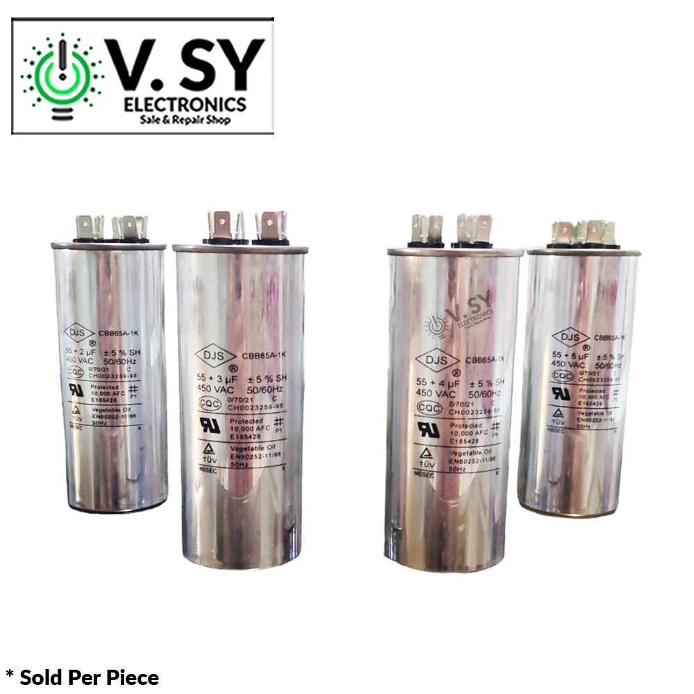 CBB65A-1K 55+2uF/55+3uF/55+4uF/55+5uF 450V AC Motor Run Aircon 5% Dual ... CBB65A-1K 55+2uF/55+3uF/55+4uF/55+5uF 450V AC Motor Run Aircon 5% Dual ...