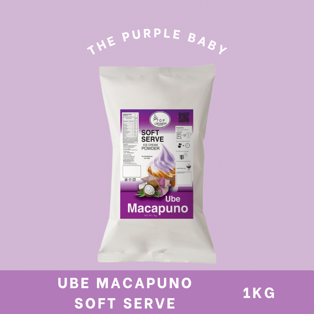 Top Creamery - Ube Macapuno Soft Serve 1kg | Shopee Philippines