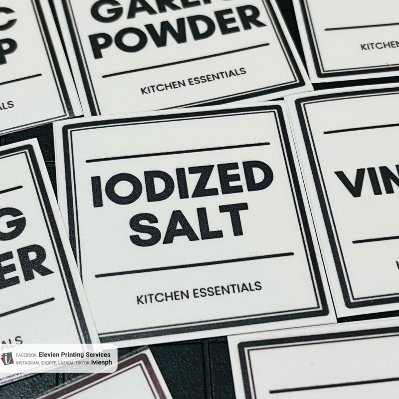Patry Kitchen Condiments Label Stickers 24pcs | Shopee Philippines