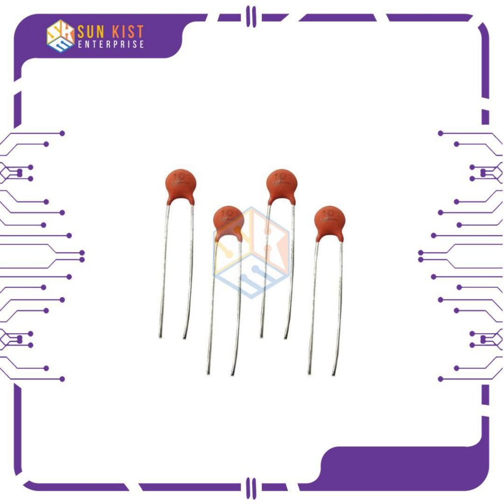 4pcs 101 ceramic capacitor 100pF 101 50V Disc Ceramic Capacitor ...
