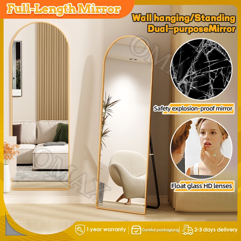 Mirror 160*50cm Full-length mirror Whole Body Mirror, Floor-to-ceiling ...