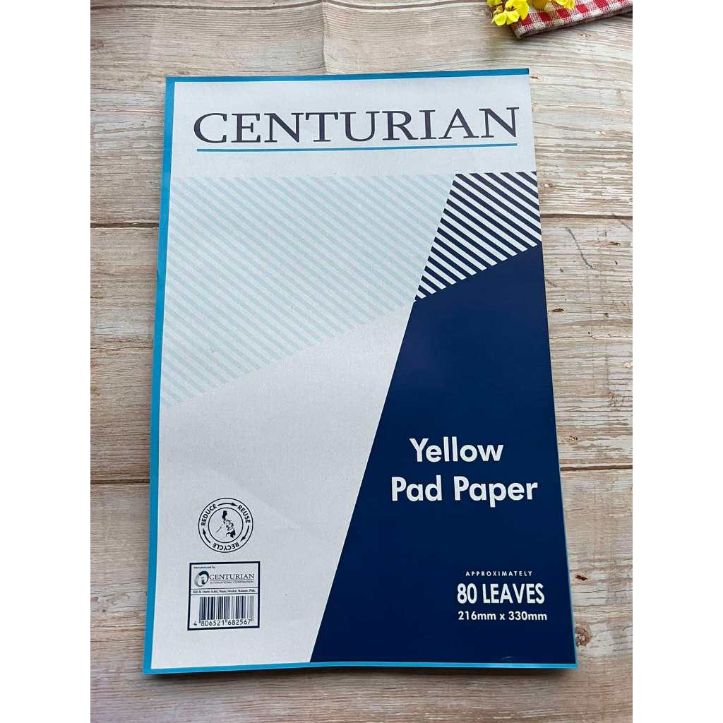 Centurian Yellow Pad Paper 1 Whole pad (1 pad) | Shopee Philippines