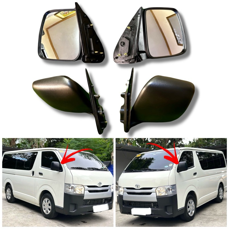 Toyota Hiace Commuter Decontent Cargo 2005 - 2024 Orginal Side Mirror ...