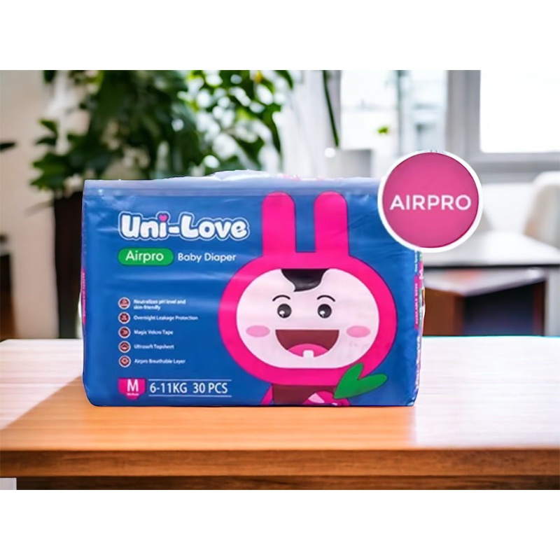 Unilove Airpro Baby Diaper Medium 30’s | Shopee Philippines