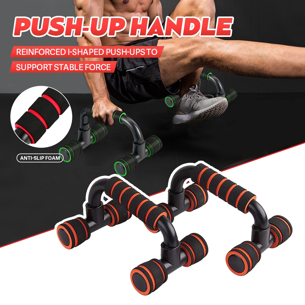 Gym Push Up Bar 2pcs Support H-Type Perfect Muscle Push up Bars Push Up ...