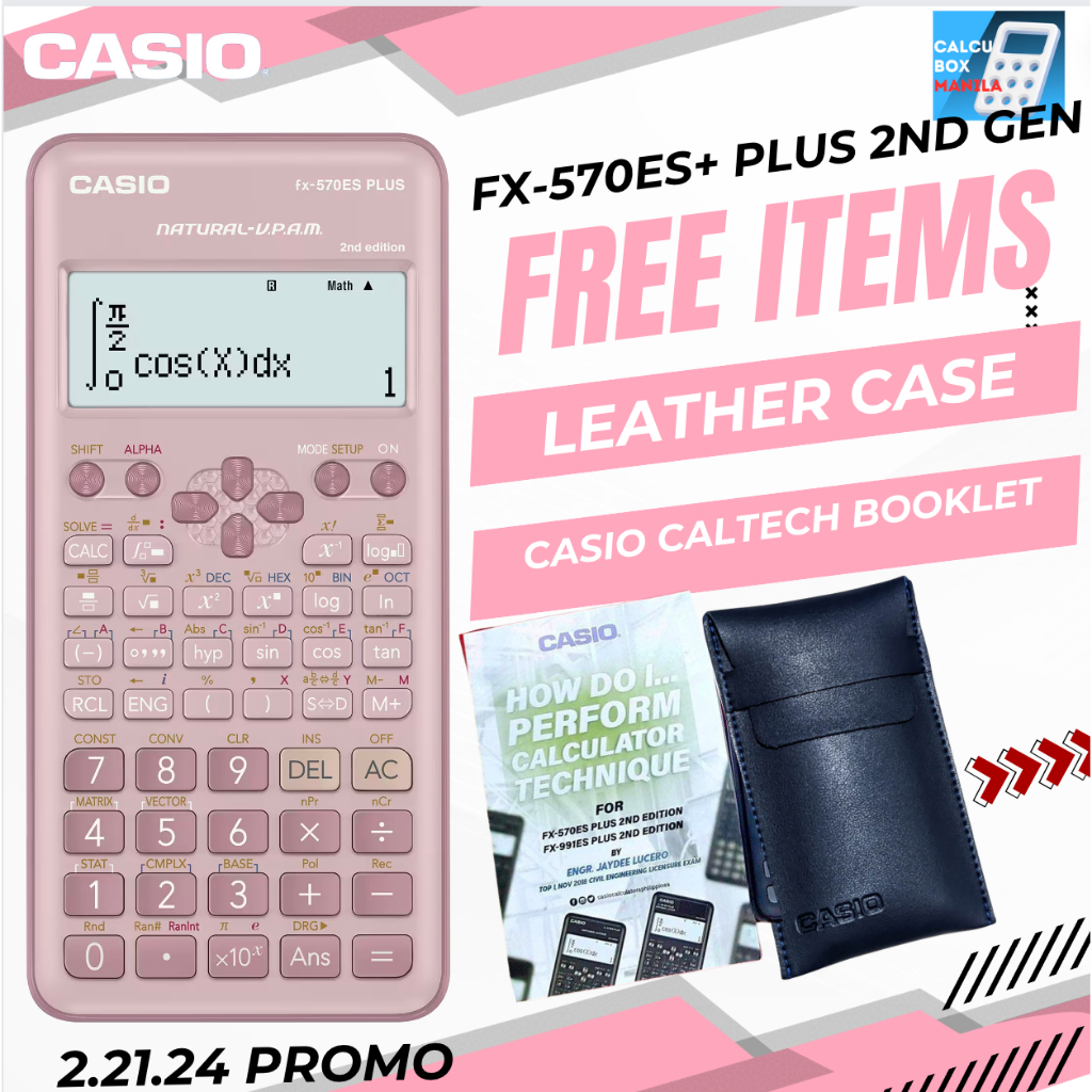CASIO FX570ES PLUS 2ND EDITION SCIENTIFIC CALCULATOR ORIG WT 1 YR ...