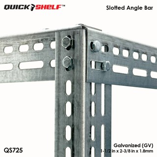 QUICK SHELF 40x60mm BIG SLOTTED STEEL ANGLE 1.5"x2.4"x1.8mm QS725 DIY ...