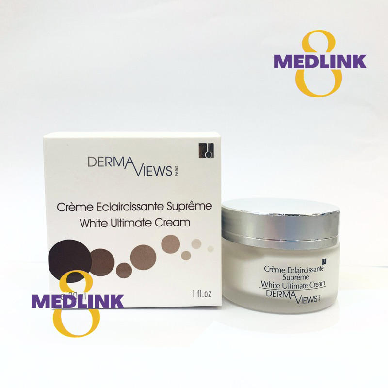 DERMA VIEWS White Ultimate Cream Crème Eclaircissante Suprême | Shopee ...