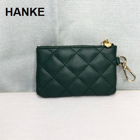 HANKE Mini Small Coin Purse Wallet Lambskin Soft Leather Women's Wallet ...