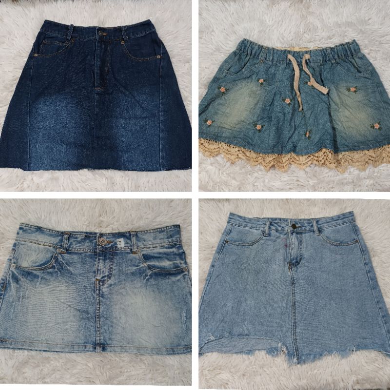 UKAY DENIM SKIRT/PALDA, MOM SKIRT,SEXY SKIRT | Shopee Philippines