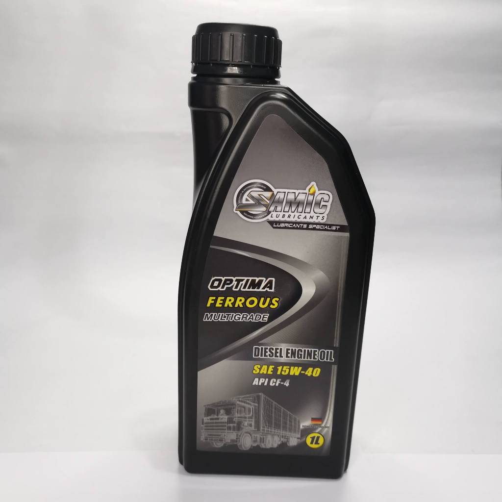 Diesel Engine Oil Samic Optima Ferrous Multi Grade SAE 15W-40 API CF-4 ...