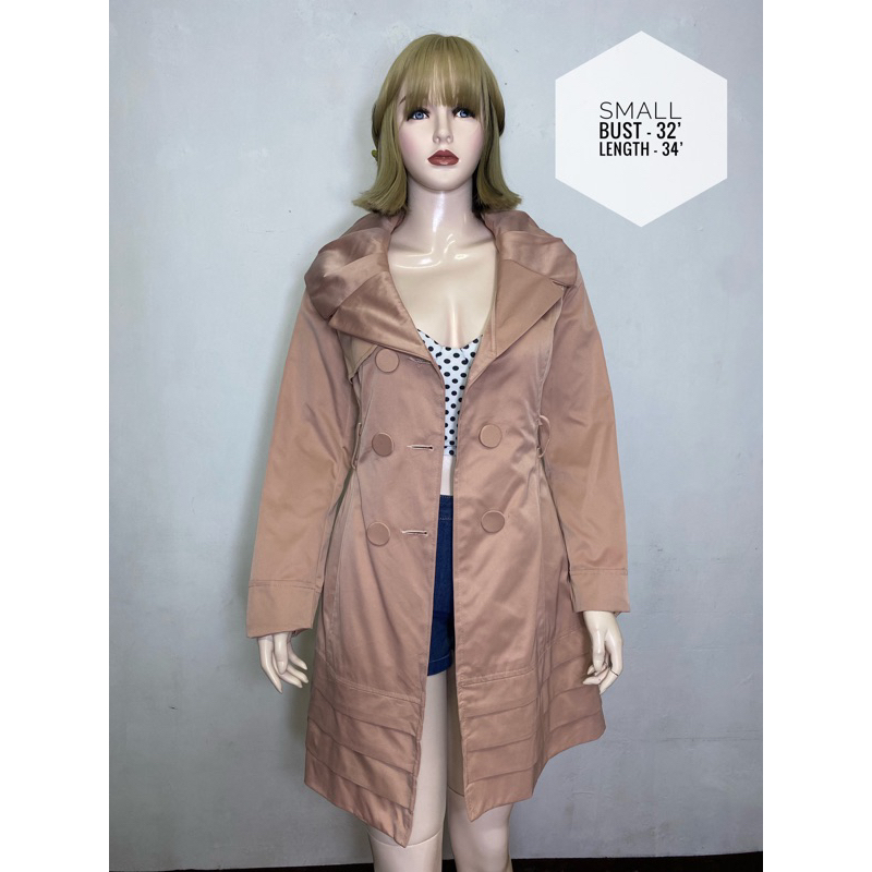 TRENCHCOAT / BLAZER ( preloved ) | Shopee Philippines