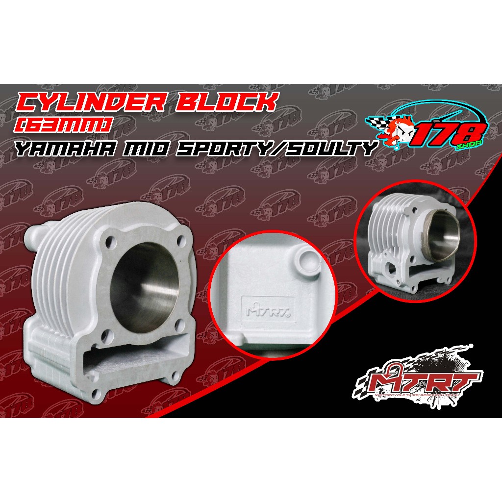 MTRT mio sporty chromebore block blank forged piston (63MM) | Shopee ...