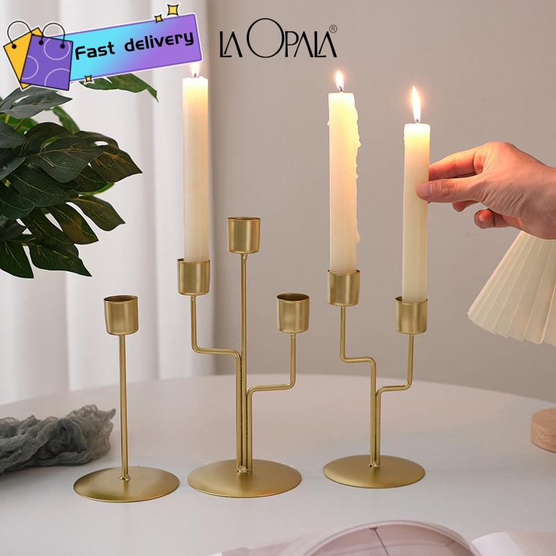 Ins wind creative candlestick single head 3 western candle holders ...