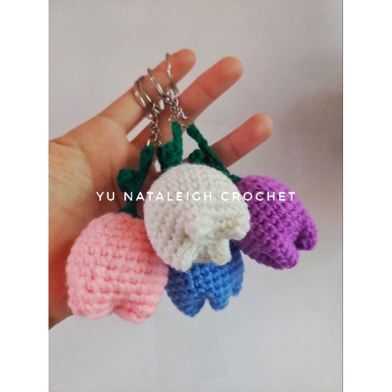 Tulip Keychain crochet (pm your color) | Shopee Philippines