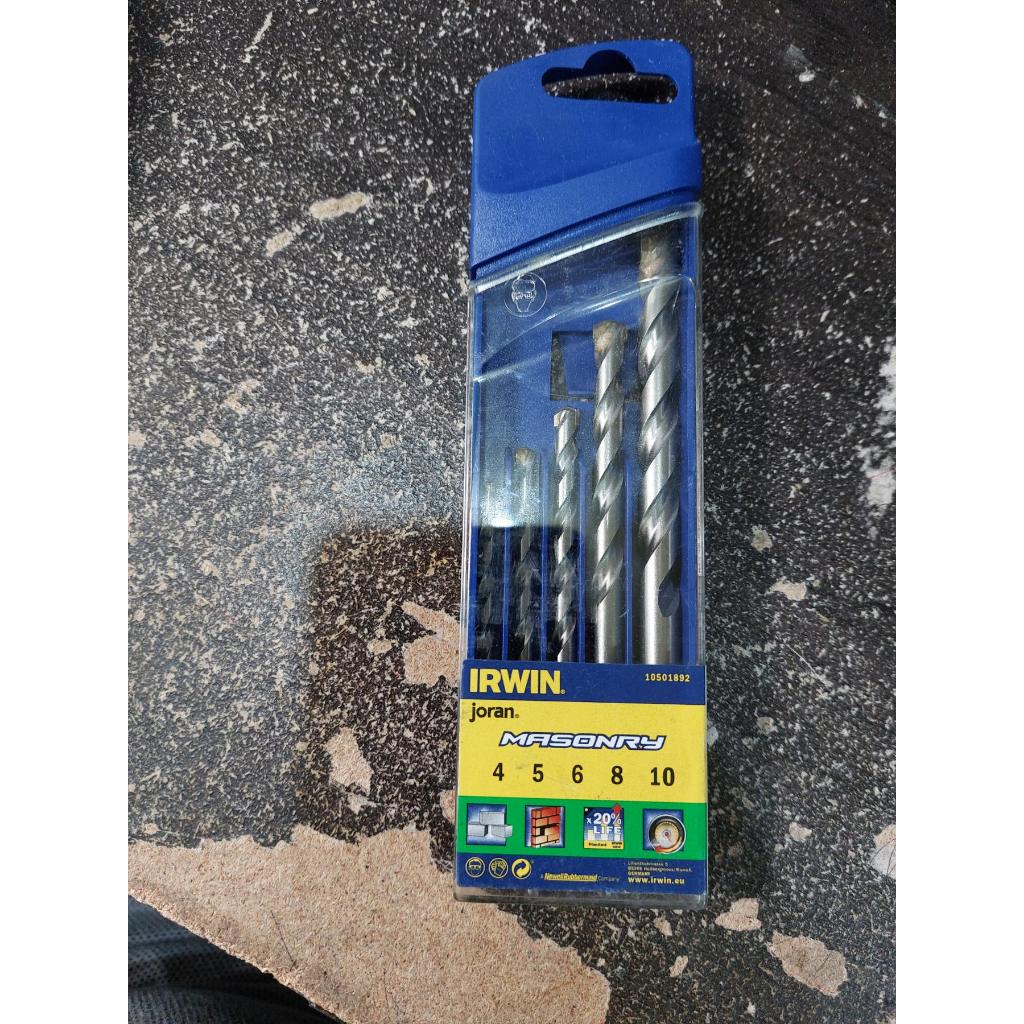 Irwin Set 4mm to 10mm Masonry Drill Bit | Shopee Philippines