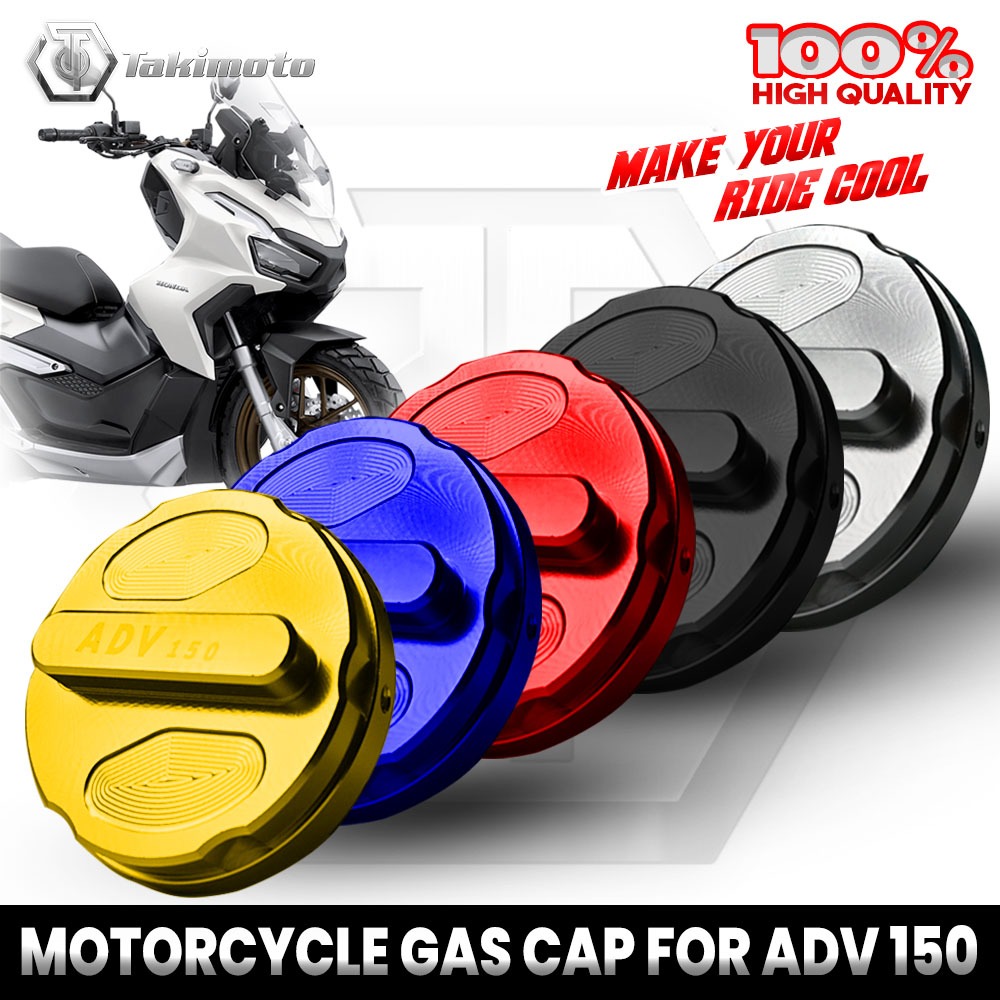 TAKIMOTO MOTORCYCLE GAS CAP FOR ADV 150 HIGH QUALITY ALLUMINUM | Shopee ...