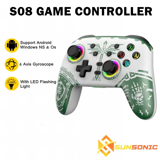 Bsp S08 Wireless Gamepad Gaming Controller For P4, P3 Switch Pc And Os ...