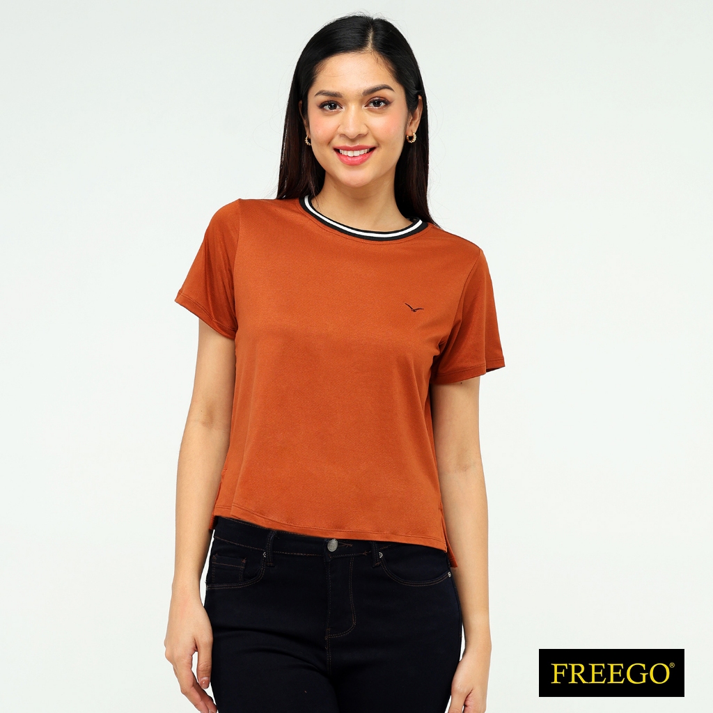 Freego Ladies Special Spandex Knits Short Sleeves Blouse AST12-0042 ...