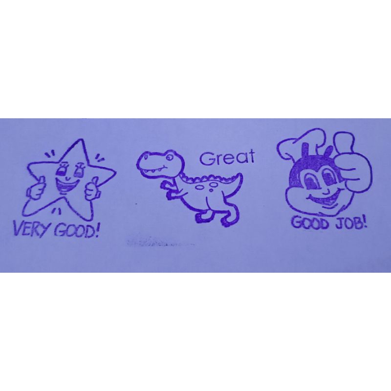 KIDS STAMP 3PCS SET VERY GOOD GREAT GOOD JOB | Shopee Philippines