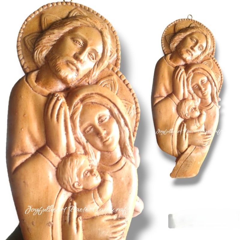 12" HOLY FAMILY wall display altar/beliefs religious display | Shopee ...