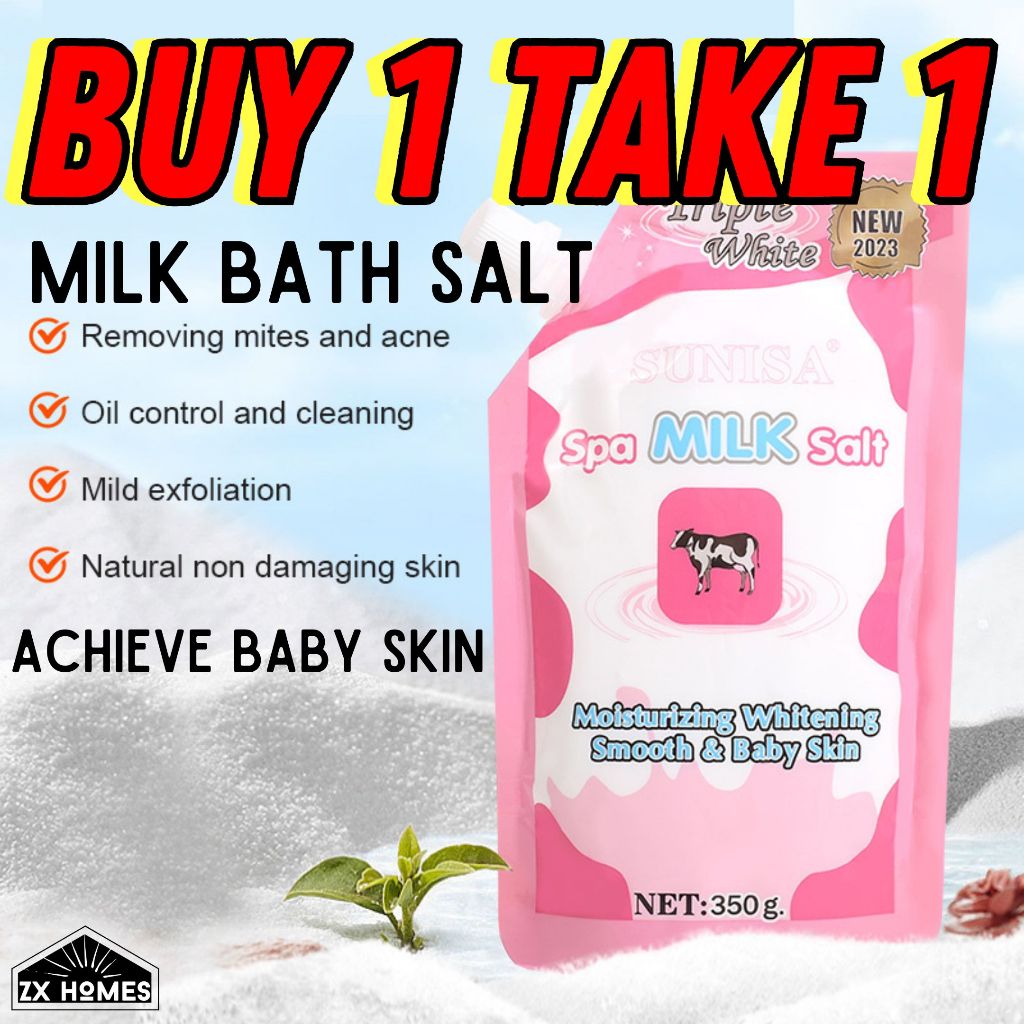 KKJJ [BUY 1 TAKE 1] SUNISA Spa Milk Salt Refill 350g Abonne Spa ...