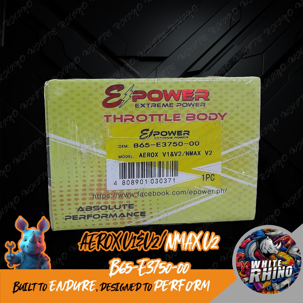 EPOWER THROTTLE BODY AEROX V1 & V2 NMAX V2 THROTTLE BODY STANDARD B65-E3750-00 E-POWER EPOWER ...