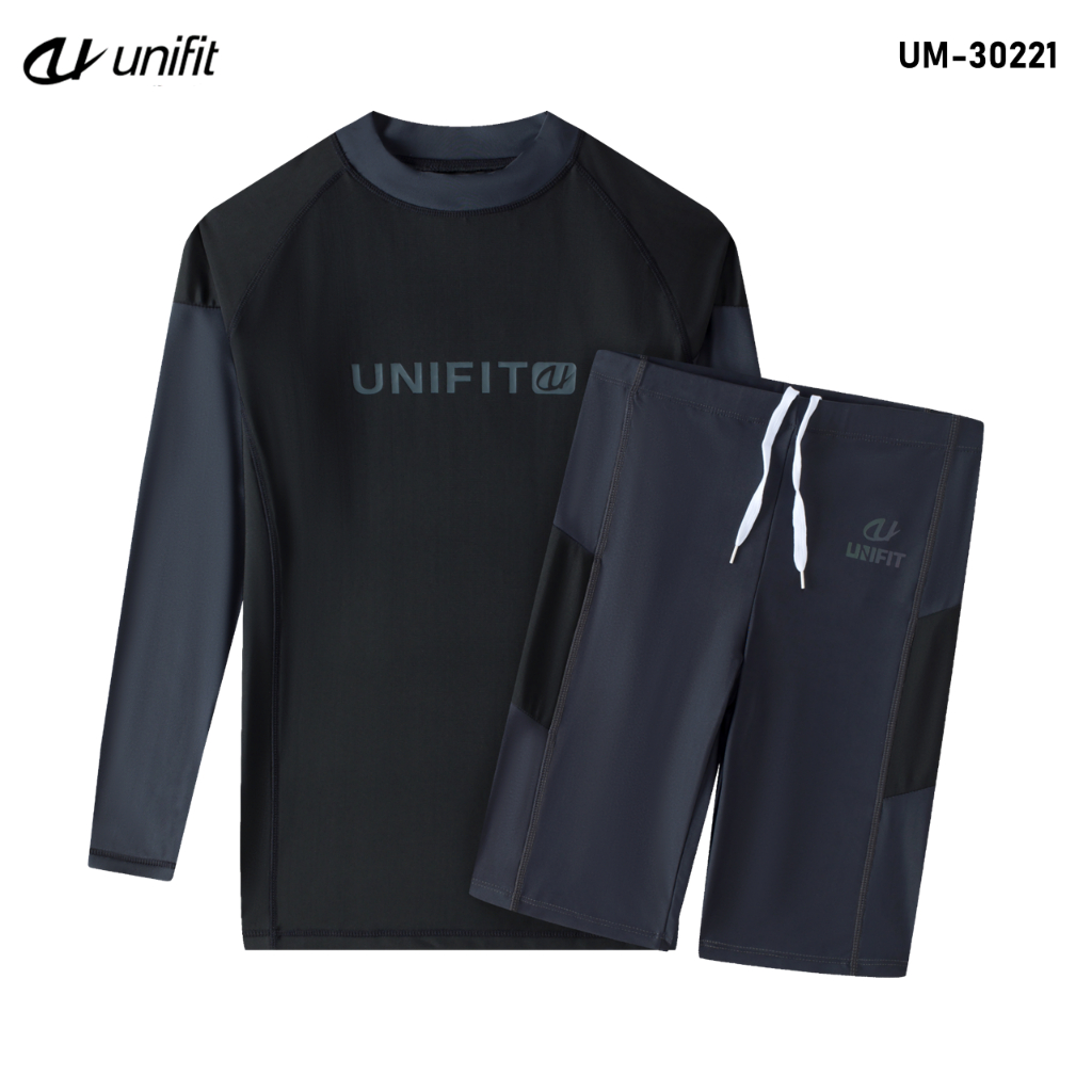 UNIFIT Men's Rash Guard Swimsuit Swimwear Dri-Fit Rush Guard Terno ...