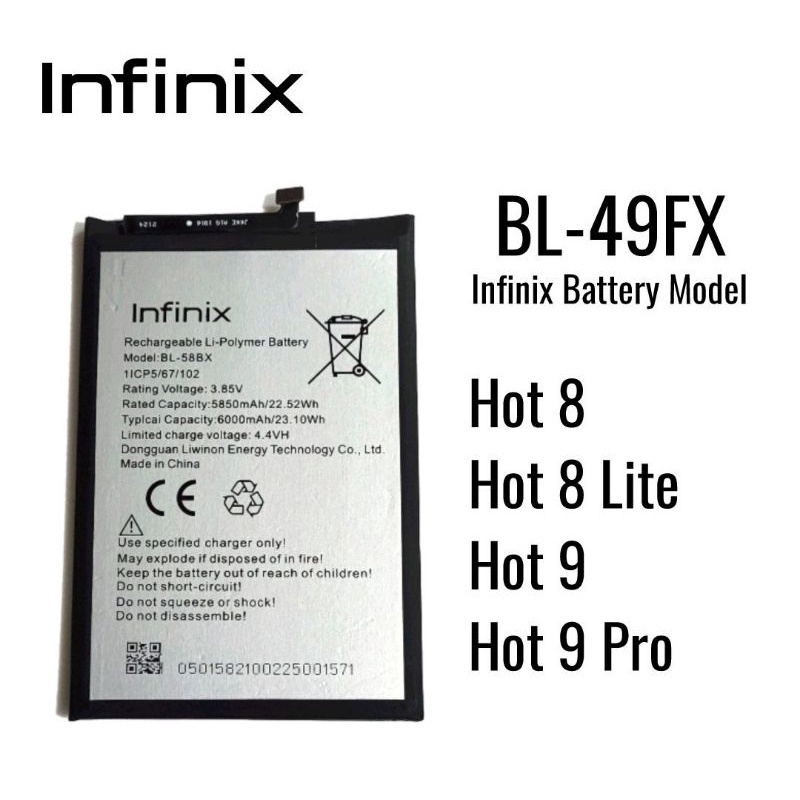 INFINIX HOT 8 HOT 8 LITE HOT 9 HOT 9 PRO BL-49FX BATTERY REPLACEMENT ...