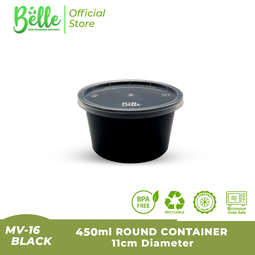 Belle Microwavable Container Round Series RO250 RO450 RO750 (50pcs/pack ...