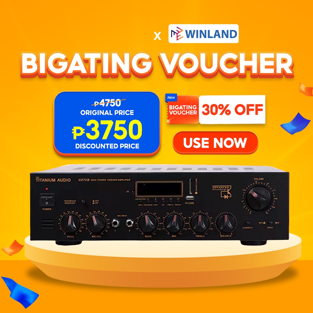 Titanium Audio by Winland TA GX-7UB Stereo Integrated Amplifier 800W x ...