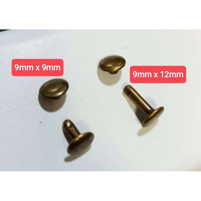 Remache Rivets Antique Brass Color | Shopee Philippines