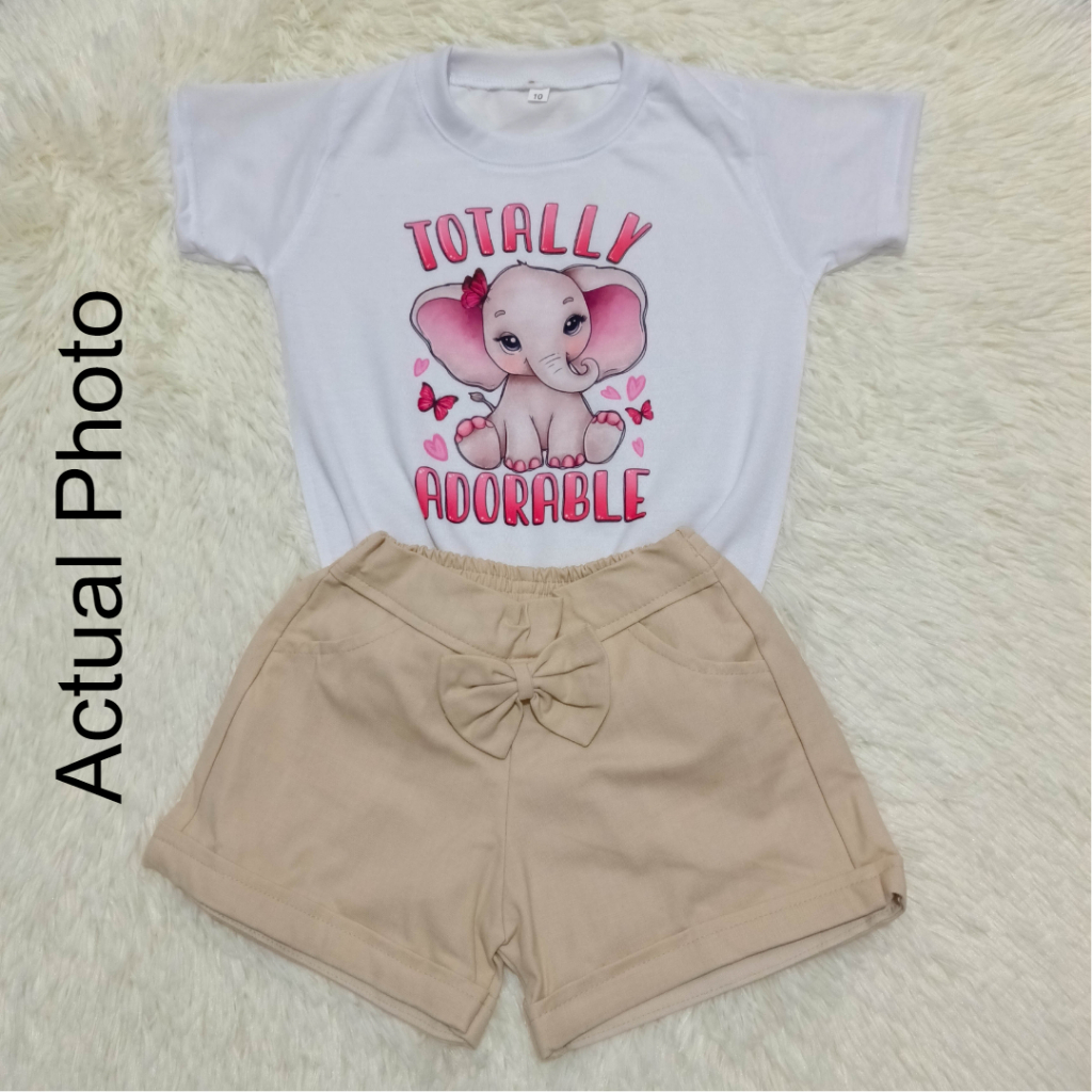 Girl Clothes Terno for Kids Girls Cute Fashion Shirt Shorts Set Summer ...