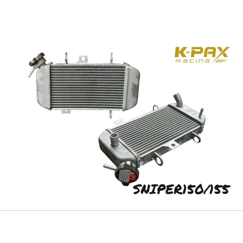 KPAX STOCK RADIATOR ASSY FOR YAMAHA SNIPER 150 V1 V2 / MX KING / Y15ZR ...