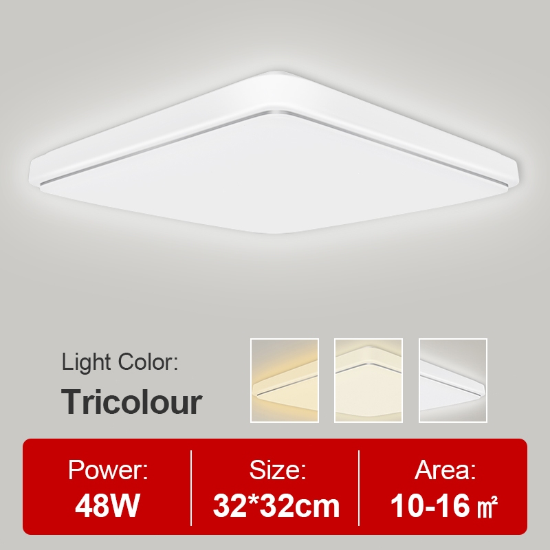 OOKAS LED Modern Diamond Ceiling Lights Tri Color For Living Room Light ...