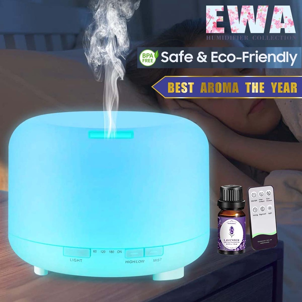 Humidifier With Essential Oil 500 ML Humidifier Air Purifier Aroma ...