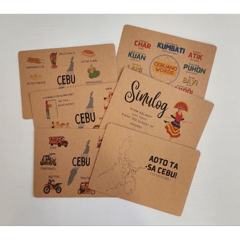 Cebu Postcards | 8 assorted cards | Shopee Philippines