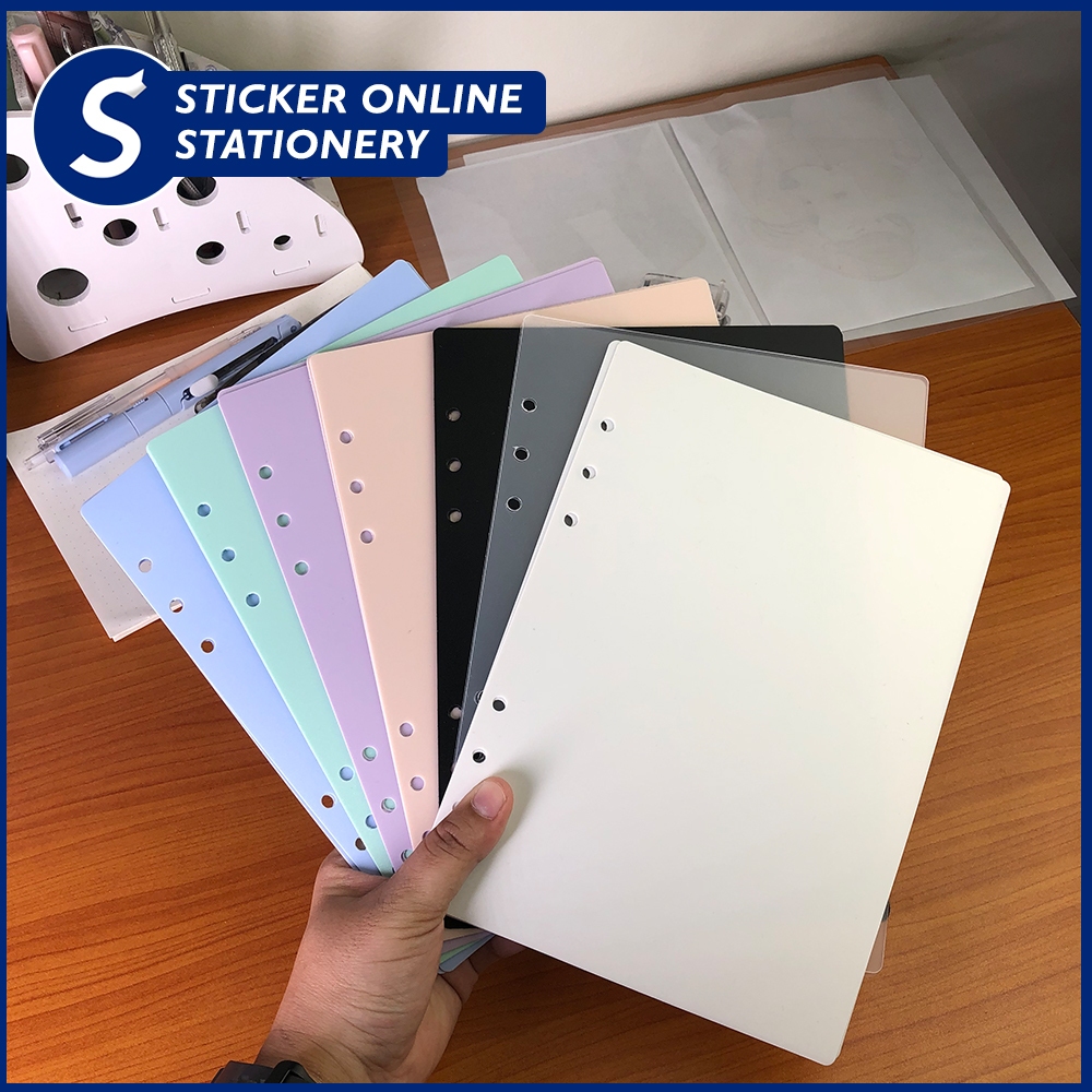 Binding Cover A5 Size 6 Hole Notebook Binder 2sheets Hard Cover ...