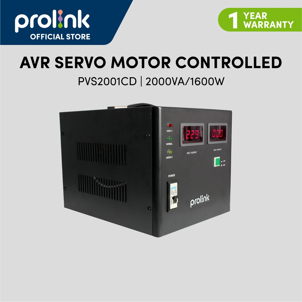 Prolink AVR Servo Motor Controlled with Digital Display - 2KVA | Shopee ...