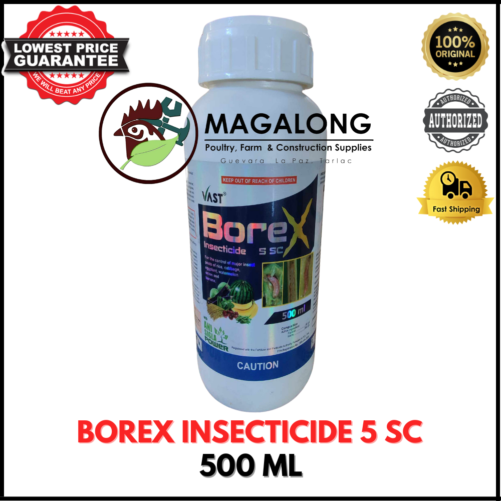 BOREX 5 SC INSECTICIDE - BORE X - BORERS STEMBORERS - 500 ML - VAST ...