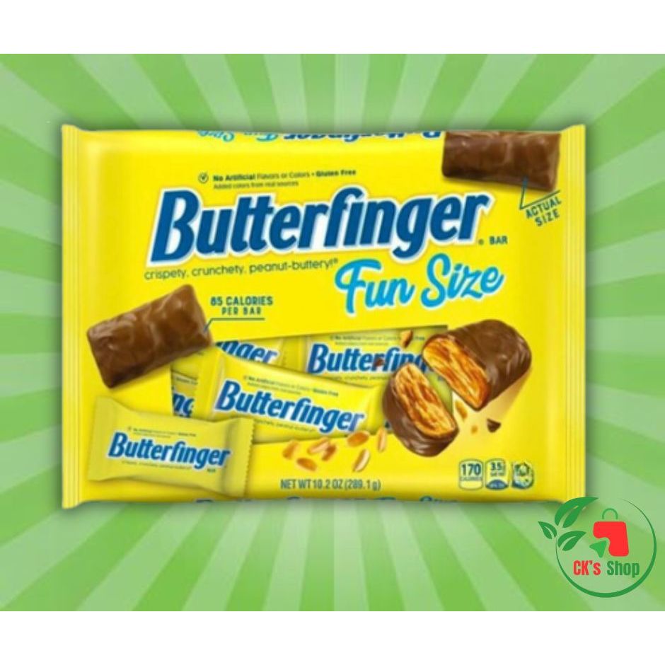 Butterfinger Fun Size Chocolate Candy 289.1g / Snickers Minis 227g ...