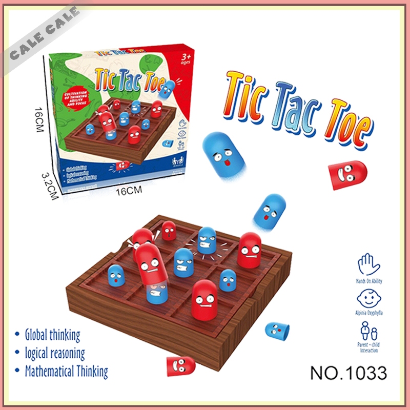 Cale kids fun tic tac toe parent-child interactive board table big eat ...