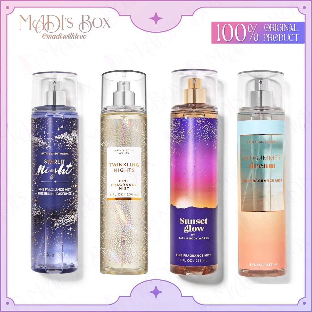 Bath & Body Works | Starlit Night, Twinkling Nights, Sunset Glow ...