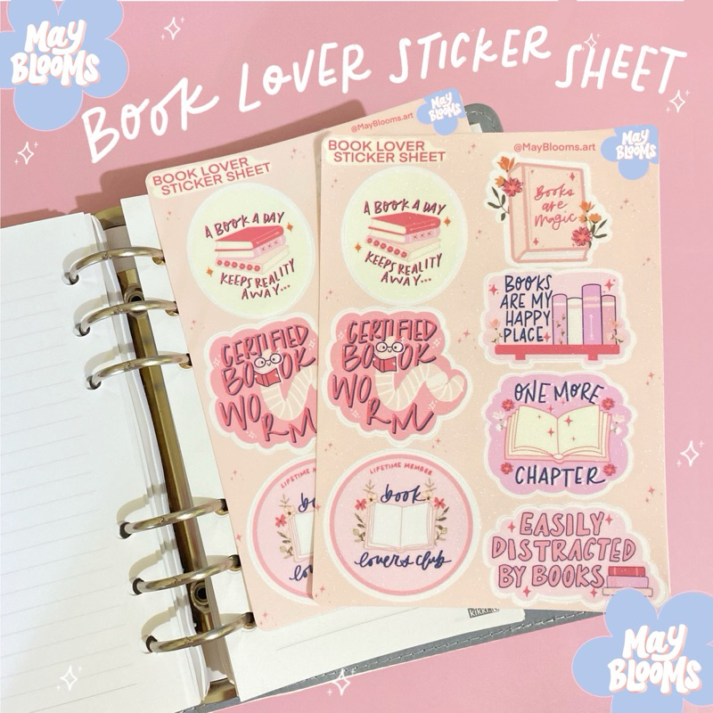 Book Stickers, Book Lover Stickers, Bookworm Sticker, Books Vinyl ...