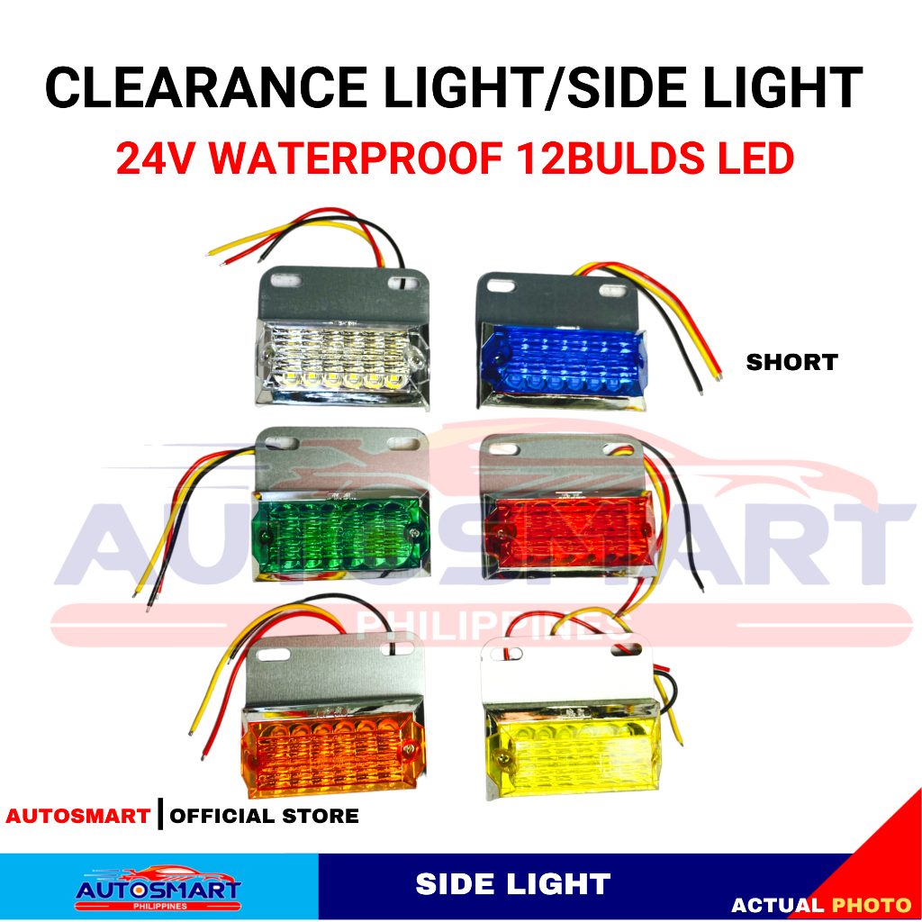 CLEARANCE LIGHT/SIDE LIGHT 24V WATERPROOF 12BULDS LED | Shopee Philippines