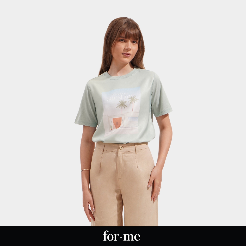 ForMe Regular Fit Graphic Tee T-Shirt Collection for Women | Shopee ...