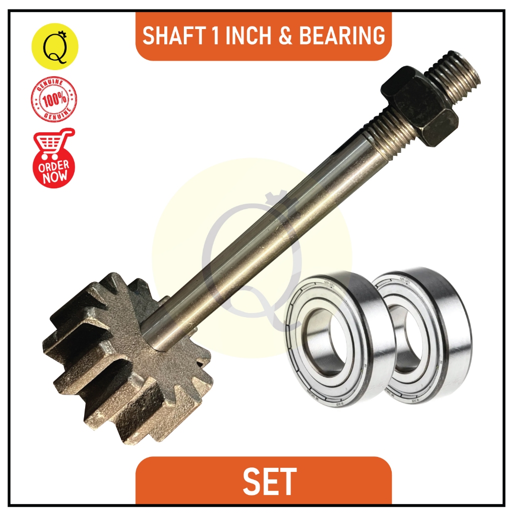 12 Teeth Pinion Gear With Shafting 1 Inch & Bearing For 1 Bagger ...
